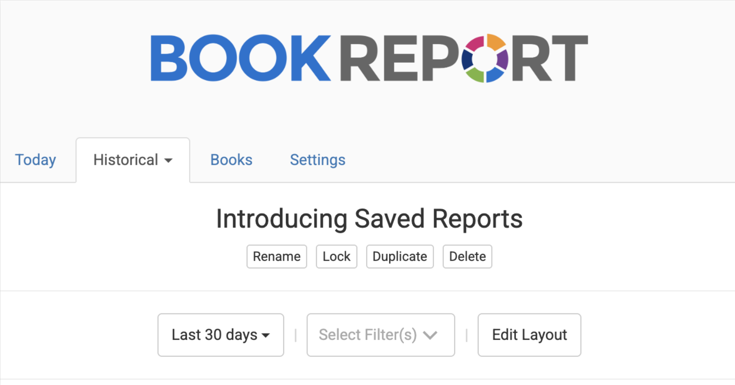 Saved Reports | Book Report